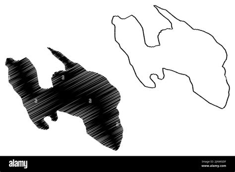 Halib Island State Of Eritrea Red Sea Map Vector Illustration