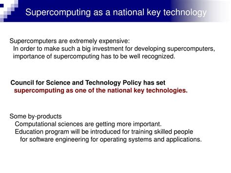 Ppt Computational Science And Infrastructure For Supercomputing In