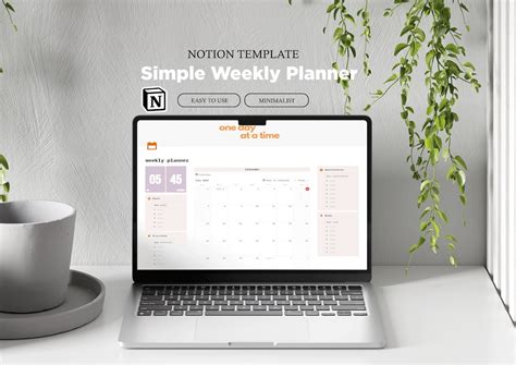 Notion Weekly Planner Template Notion Template Notion Planner Notion