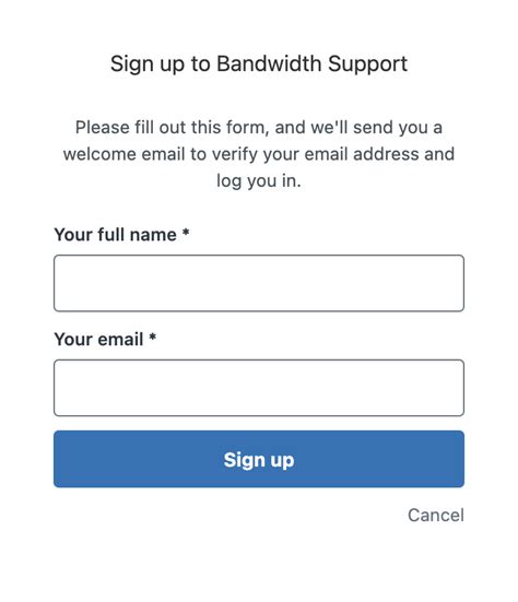 How Do I Create An Account Or Reset My Password In The Bandwidth Support Center Bandwidth