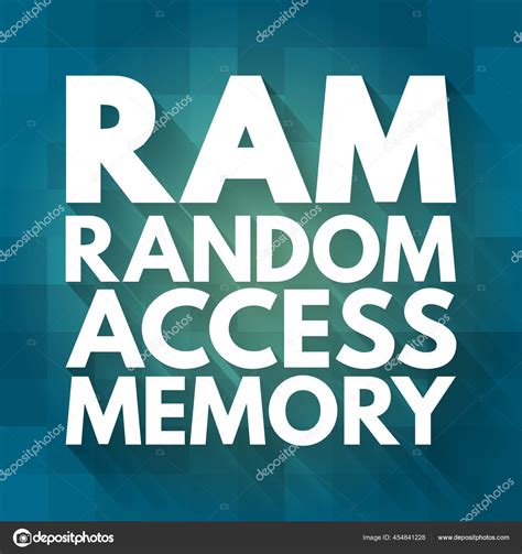 Ram Random Access Memory Acronym Technology Concept Background Stock Vector By Dizanna