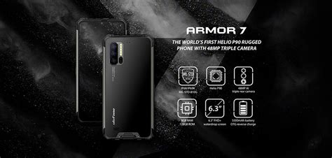 Купить Ulefone Armor 7 8/128GB Black, отзывы. Цена на смартфон Улефон ...