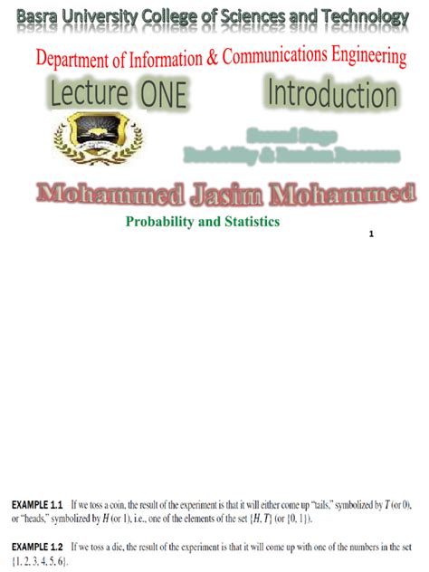 Lecture One Pdf