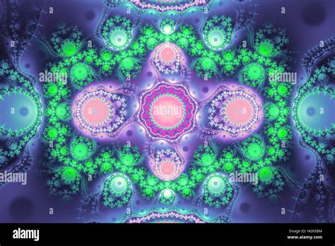 Perfection In Geometry Fractals Illustration Universe Galaxies Chaos
