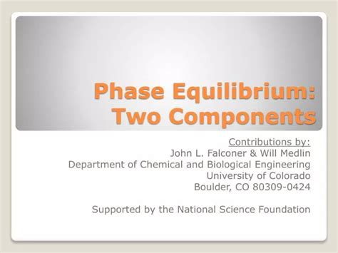 Ppt Phase Equilibrium Two Components Powerpoint Presentation Free Download Id2792238