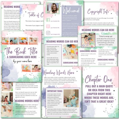 PRETTY PAINTED EBOOK CANVA TEMPLATE Creators Content Club