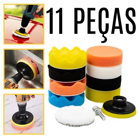 Kit Polimento 3 Polegadas Furadeira Parafusadeira 11pçs Shopee Brasil