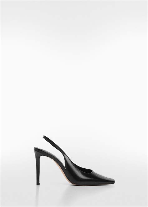 Sling Back Leather Shoes Woman Mango Bosnia Herzegovina