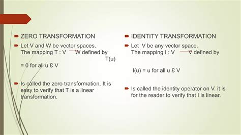 linear transformation and application pptx