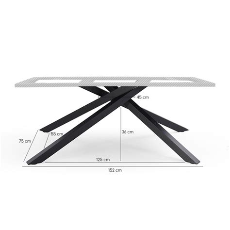 Table Extensible 180260 Cm Céramique Gris Vieilli Pied Torsadé Maine 05
