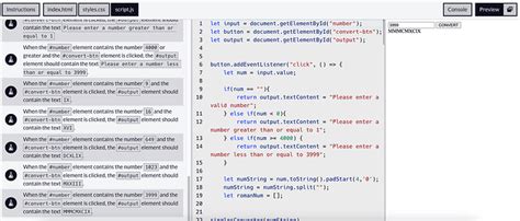 Build A Roman Numeral Converter Project Build A Roman Numeral