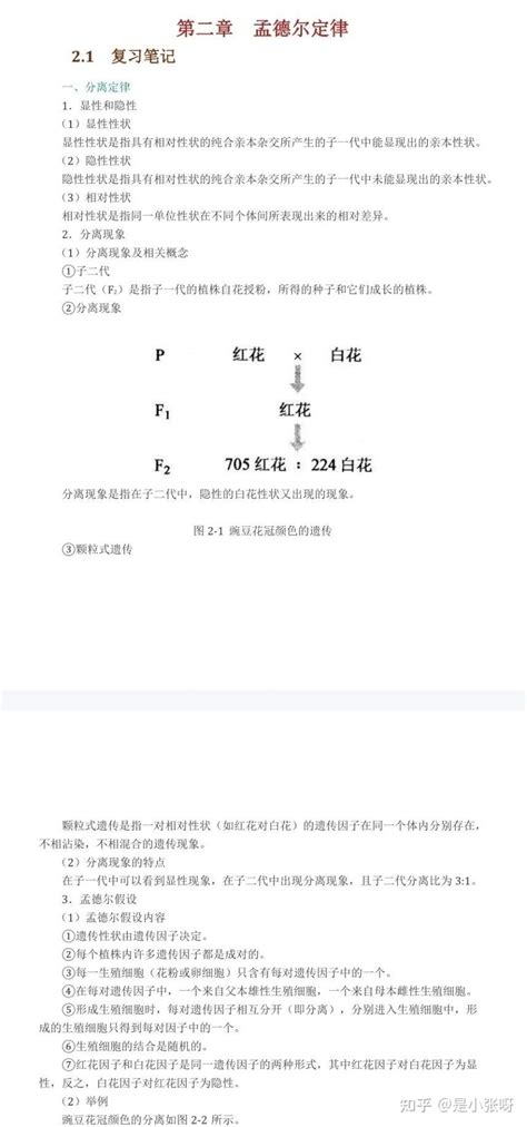刘祖洞《遗传学》的重点笔记课后习题答案题库等 知乎