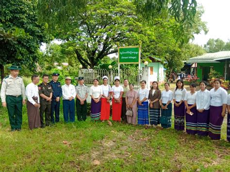 လှည်းကူးမြို့နယ်တွင် မိုးရာသီသစ်ပင်စိုက်ပျိုးခြင်းနှင့် ရဲမွန်ကျေးရွာ ခေတ်မီစံပြကျေးရွာဆိုင်းဘုတ