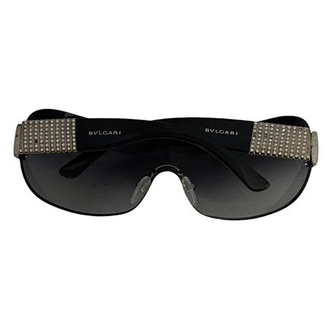 Bvlgari Bvlgari Diamante Black Shield Gradient Rimless Sunglasses Grailed