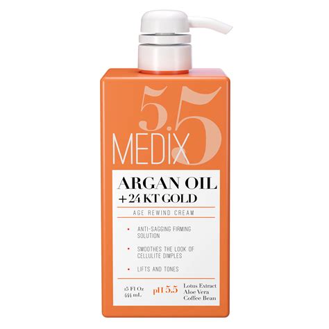 Medix 55 Argan Oil And 24k Gold Age Rewind Cream 15 Fl Oz Anti Aging