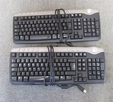 2 X Dell Sk 8125 6w779 06w779 Usb Wired Black Uk Qwerty Standard Keyboard