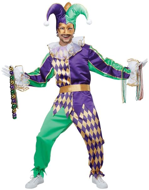 Mardi Gras Jester Adult Costume Thanksgiving Outfit