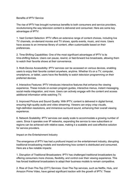 iptv service revolutionising television broadcasting pdf computer networking computing