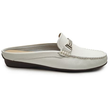 Globo Womens Gartree White Slip On Shoes