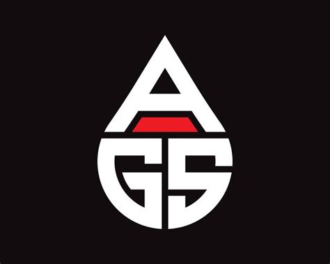 Premium Vector Ags Letter Water Drop Shape Logo Design Ags Drop Logo