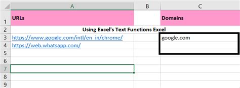 How To Extract Domain Name From Url In Excel How To Extract Domain Name From Url In Excel