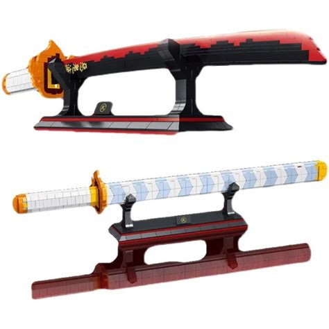 Shop Movie Demon Slayer Nichirin Sword Bricks Toy Premium Building