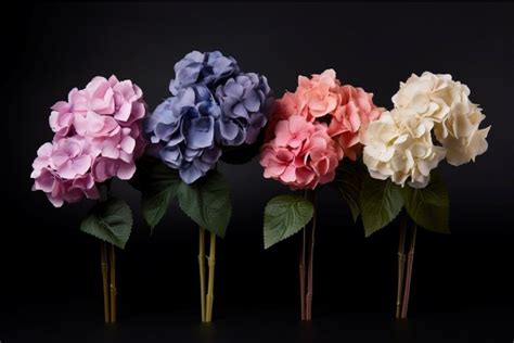 Eye Catching Six Artificial Hydrangeas Generate Ai