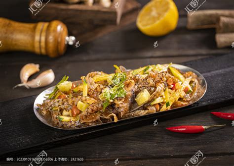 凉拌鱼皮 中国菜系 食品餐饮 摄影素材 汇图网www huitu