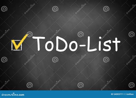 Black Chalkboard Todo List Checkbox Checked Stock Illustration Illustration Of Organize Black