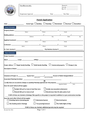 Fillable Online Ci Carmel Ca Commercial Mechanical Permit Application
