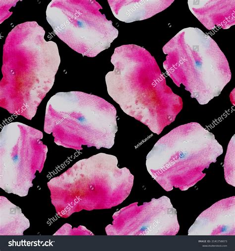 watercolor abstract simple blobs clipart pattern ilustrações stock