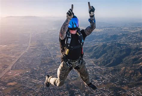 Royal Air Force Parachute Elite Test New Gear Plummeting Through