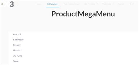Mega Menu Not Showing In Menu Instead Shown In New Page As Page Content