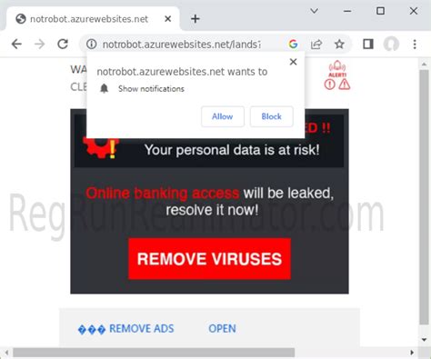 Remove Notrobot Azurewebsites Net Virus Removal Guide Guide How To Newest Viruses And Malware