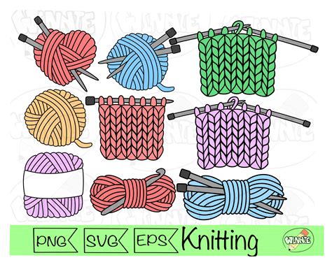 Knitting Yarn Clipart