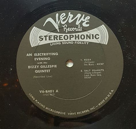 Dizzy Gillespie An Electrifiying Evening With The Dizzy Gillespie