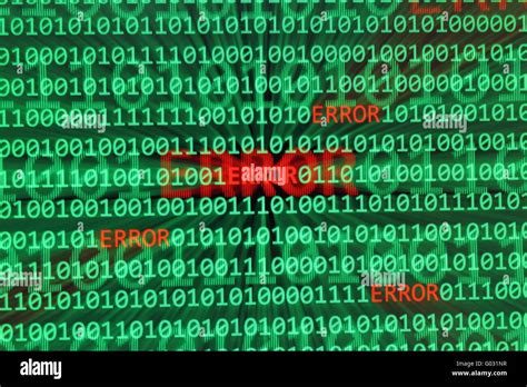 An Error In The Code Stock Photo Alamy