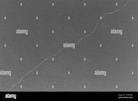 Small Thin Little Crack On Grey Surface Plaster Wall Reconstruction Texture Gray Background