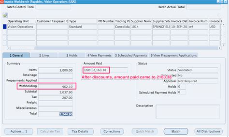 Withholding Tax Invoices In Oracle Ap Erpschools
