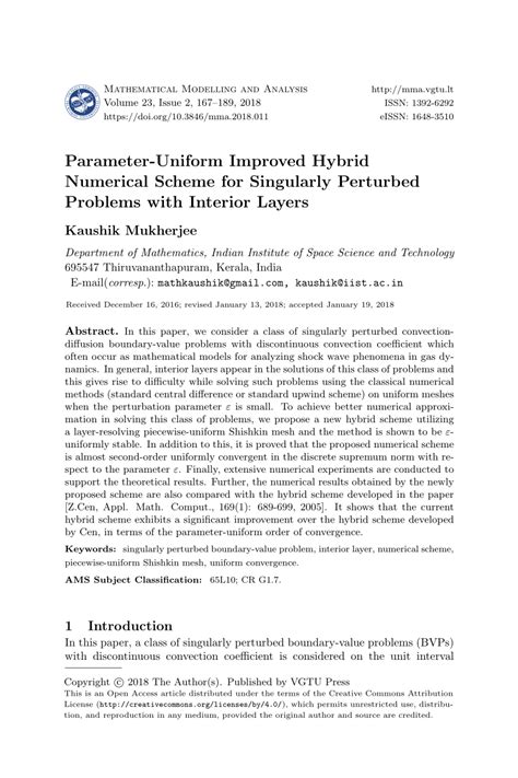 pdf parameter uniform improved hybrid numerical scheme for singularly