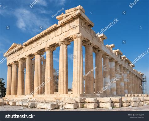 Columns Parthenon Temple Acropolis Athens Stock Photo Shutterstock