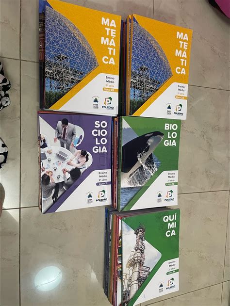 Colecao de Livros Poliedro 2 Ano do Ensino Médio Completa Livro