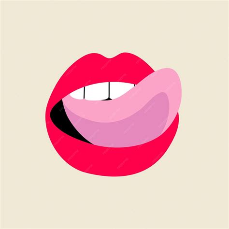 Premium Vector Open Female Human Mouth With Tongue Teeth In Modern