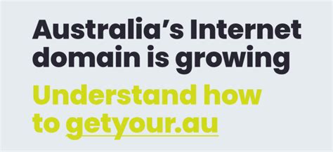 Australia S Internet Domain Is Growing And Time Is Running Out