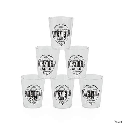 Bulk Aged To Perfection Plastic Shot Glasses Fun Express