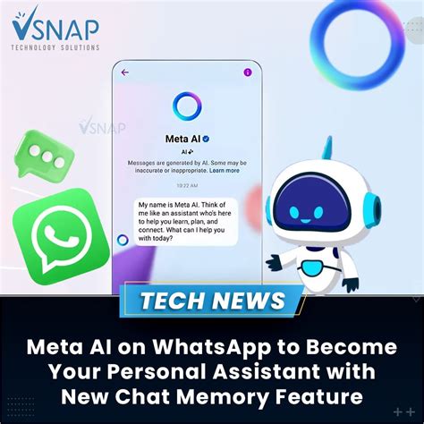 Vsnap Technology Solutions On Linkedin Whatsapp Metaai Personalassistant Technews Ai…