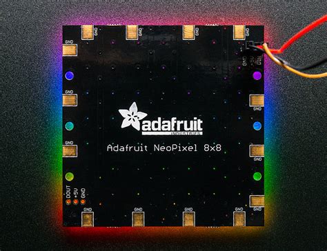 Adafruit Neopixel Neomatrix 8x8 64 Rgb Led Pixel Matrix — Robot Italy