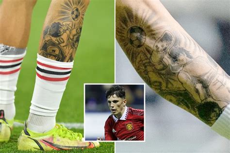 Man Utd Starlet Alejandro Garnacho Shows Off Incredible New Leg Tattoo