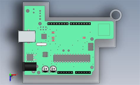 平板微型灯电源电路组件三维模型设计 Solidworks 2017 模型图纸下载 懒石网