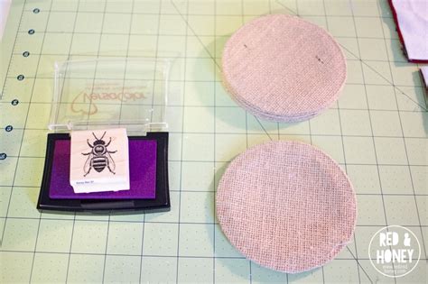 Cute Simple DIY Coasters With No Sew Option Red And Honey